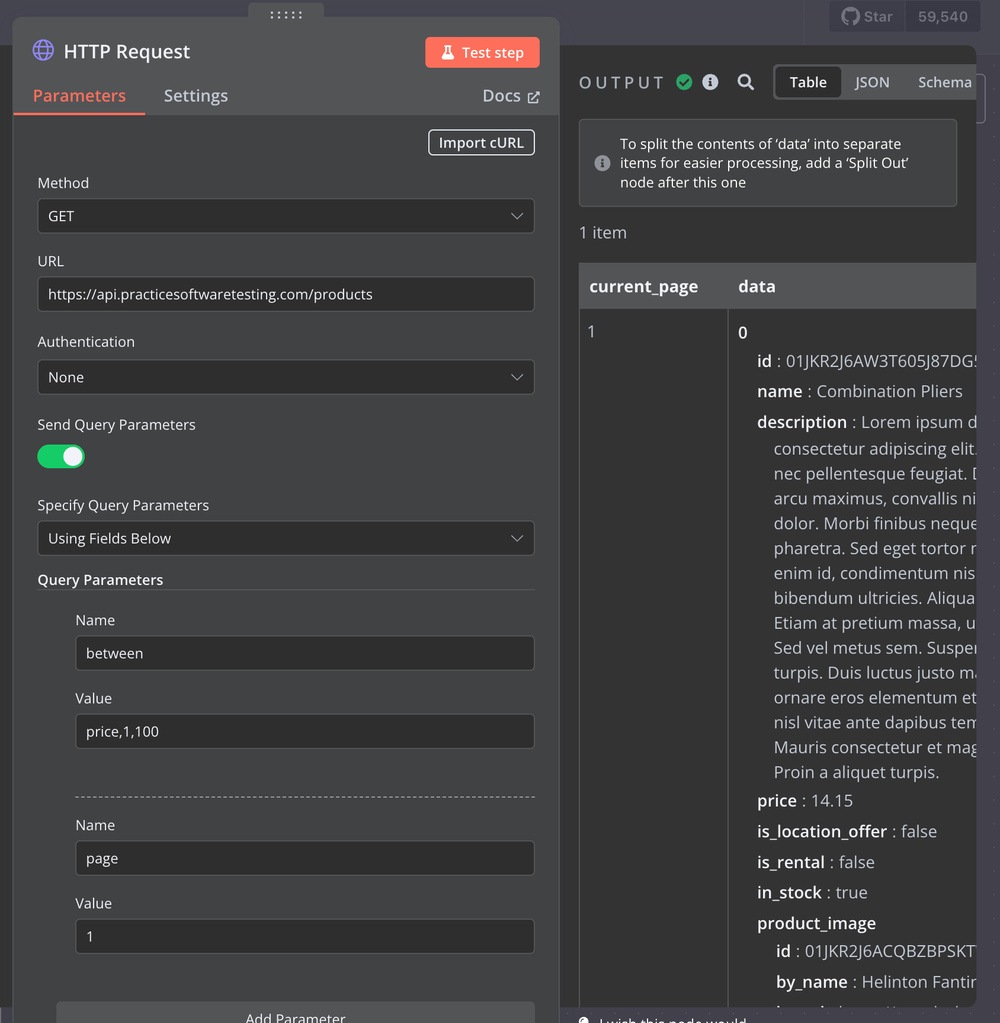 Import From Curl n8n http node